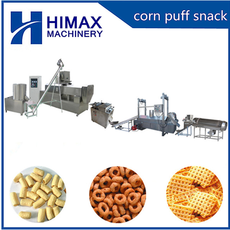 Twin Screw Extruder Puff Corn Snack Food Extrusion Machine China ...